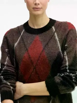 Sisley Argyle Knitted Sweater