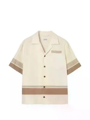 Burberry Oversized Fit Linen Shirt - Neutrals