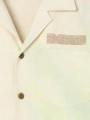 Burberry Oversized Fit Linen Shirt