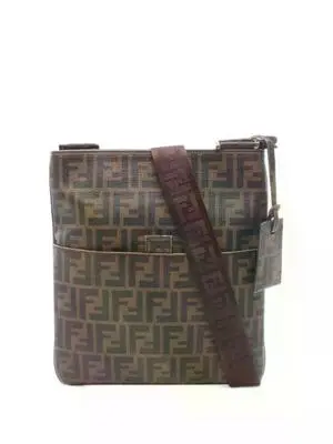 Fendi 2000s Zucca Cross Body Bag - Brown