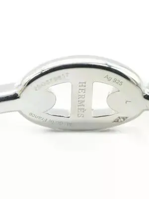 Hermès 2010s Gm Chaîne D'ancre Hoop Earrings