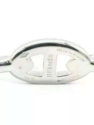 Hermès 2010s Gm Chaîne D'ancre Hoop Earrings