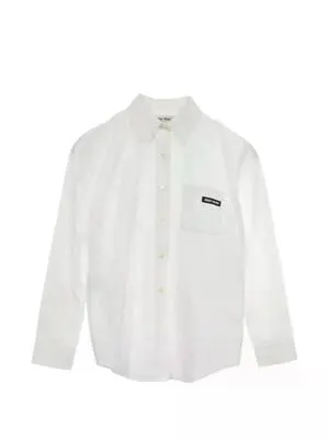 Miu Miu 2010s Logo-patch Pocket Shirt