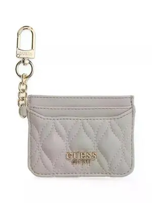 Guess Maxine Quilted Card Holder - Grey