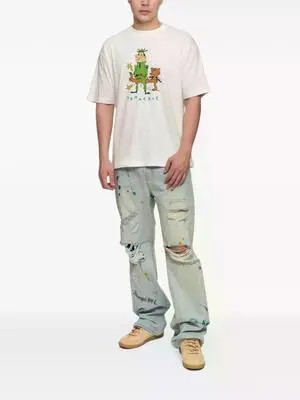 DOMREBEL Booboo Graphic-print T-shirt - White