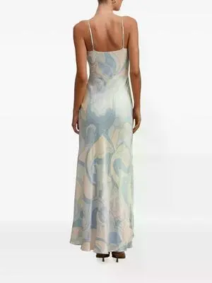 EVER NEW Tyler Cowl-neck Satin Maxi Dress