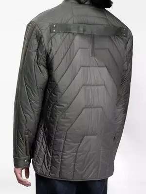 Rick Owens Quilted Curved-hem Jacket - Grey