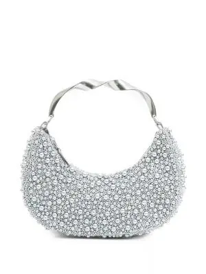 Simkhai Small Evelyn Beaded Crescent Tote Bag