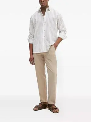 LINDBERGH Drawstring-waistband Straight-leg Trousers - Neutrals