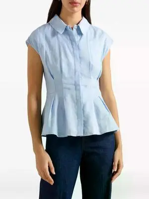 EVER NEW Carina Pleated Shirt - Blue