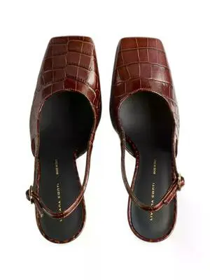 Liviana Conti Laisa Leather Slingback Sandals