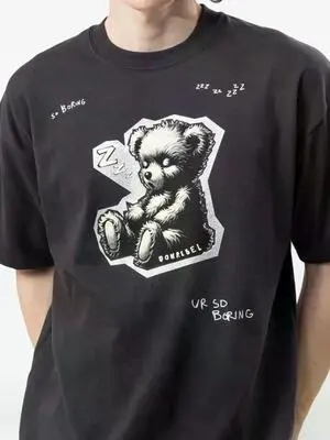 DOMREBEL Zzz Bear Graphic-print T-shirt