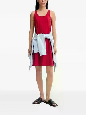 Marc O'polo Scoop-neck Sleeveless A-line Mini Dress - Red