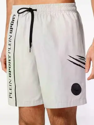 PLEIN SPORT Logo-print Ripstop Swimming Shorts