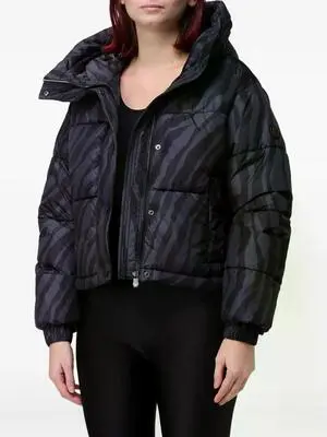 SAVE THE DUCK Rhiannon Zebra-print Puffer Jacket