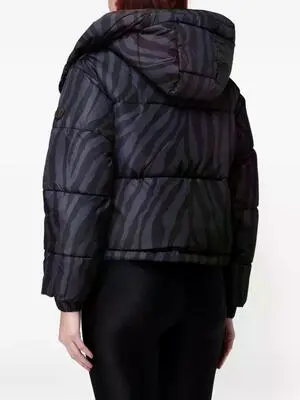 SAVE THE DUCK Rhiannon Zebra-print Puffer Jacket