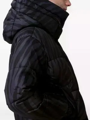 SAVE THE DUCK Rhiannon Zebra-print Puffer Jacket