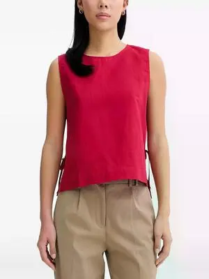 Marc O'polo Side-tie Sleeveless Blouse - Red