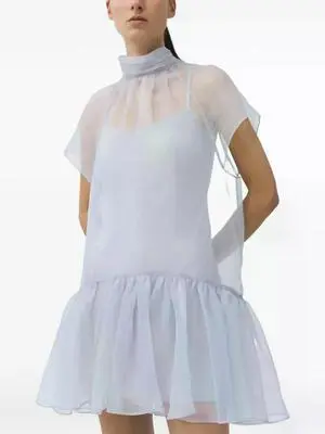 Simkhai Beaux Tiered Organza Mini Dress