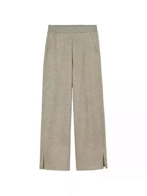 PSOPHIA Marl-effect Side-slit Track Pants - Neutrals