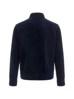 Emporio Armani Ribbed-knit Zip-up Jacket
