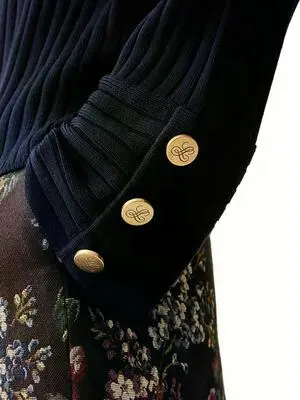Luisa Spagnoli Mabels Ribbed Button-cuff Sweater