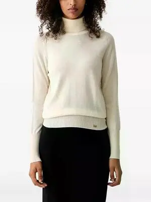 Luisa Spagnoli Roll-neck Long-sleeve Sweater - Neutrals