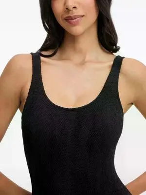 Nike Seersucker-effect Swimsuit