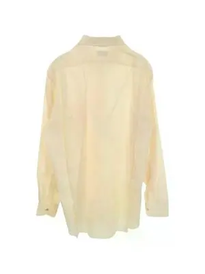 Hermès 2010s H Embroidery Long-sleeve Shirt - Neutrals