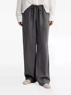 Marc O'polo Drawstring Straight-leg Trousers - Grey