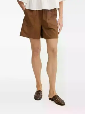 Marc O'polo Drawstring Patch-pocket Shorts - Brown