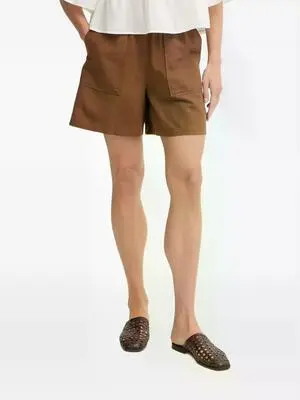 Marc O'polo Drawstring Patch-pocket Shorts - Brown