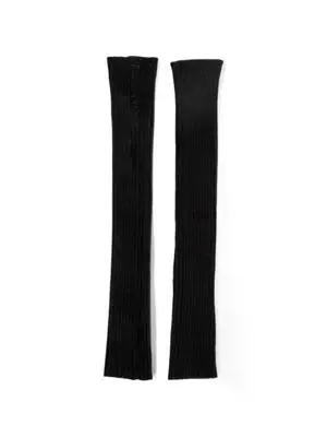 Rick Owens Rib-knit Arm Warmers - Black