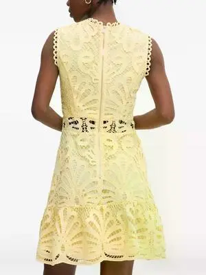 MORGAN Rosli Guipure-lace Ruffled Mini Dress