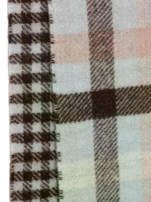 Marc O'polo Check-pattern Fringed Scarf