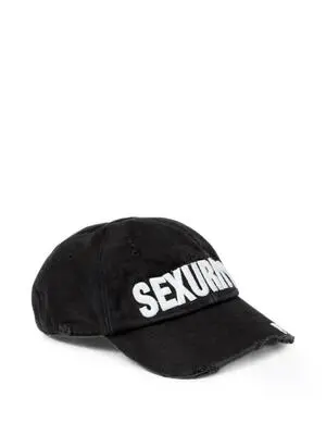 PROTOCOL INDEX Graphic-embroidered Distressed Cap
