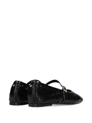MEXX Perforated Buckle-strap Ballet Flats