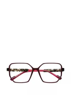 ETNIA BARCELONA Dasos Geometric-frame Glasses - Red