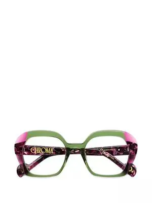 ETNIA BARCELONA Chroma Geometric-frame Glasses - Green