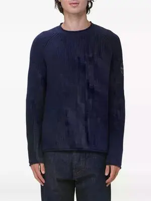 MURPHY&NYE Ribbed-knit Raglan-sleeve Sweater - Blue