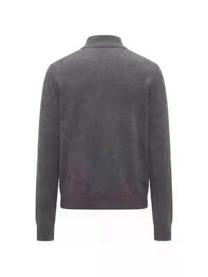 Peserico Zip-up Knitted Cardigan - Grey