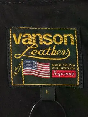 Supreme 2020s X Vanson Ghost Rider Leather Jacket
