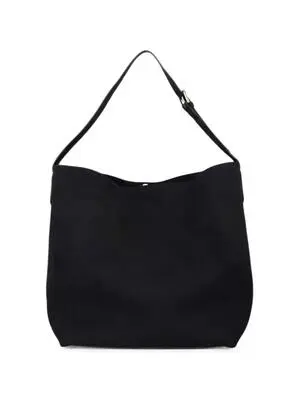 THEMOIRE Suede-effect Shoulder Bag - Black