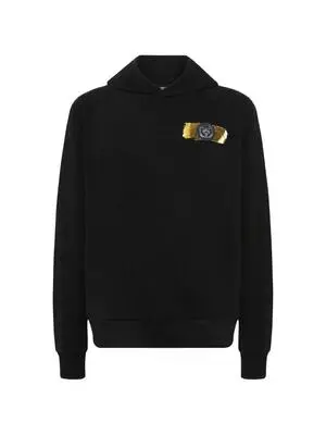 PLEIN SPORT Logo-patch Hoodie - Black