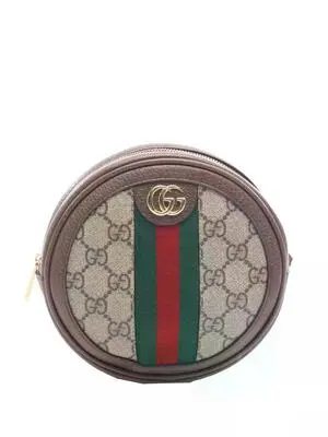 Gucci 2016-2026 Mini Gg Supreme Web Ophidia Round Backpack - Neutrals