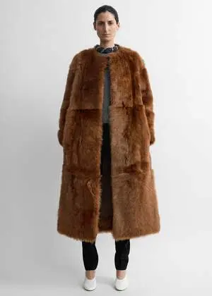 TOTEME Silky Shearling Coat