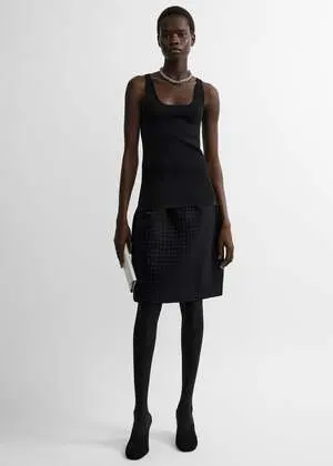 TOTEME Curved Skirt - Black