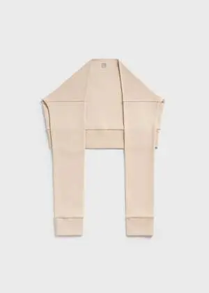 TOTÊME Jersey Sleeve Scarf Ecru