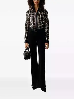 Luisa Spagnoli Oplite Belted Flared Jeans