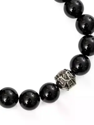 KAMIYA Engraved Bead Natural Stone Bracelet